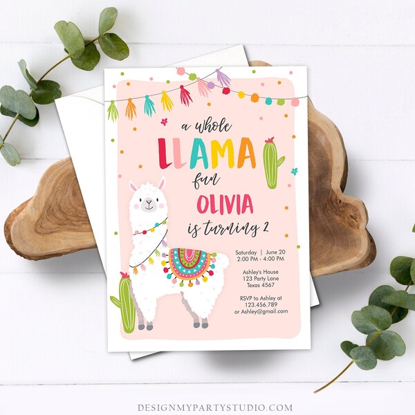 Birthday Llama Svg - Etsy