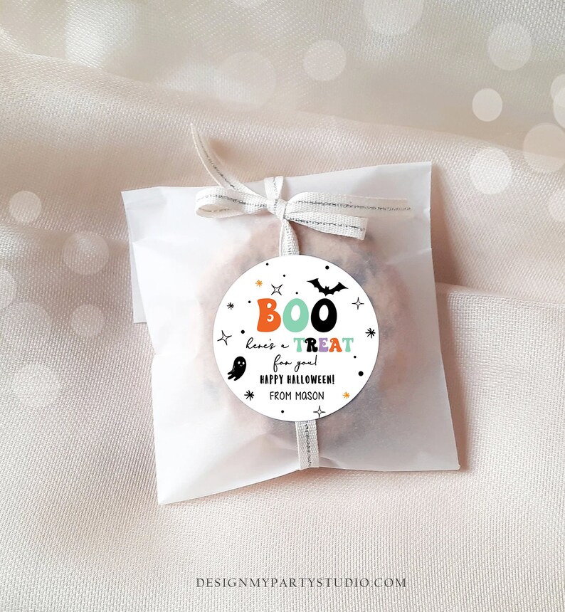 Editable Halloween Favor Tags Boo Gift Tags Costume Party Trick or ...
