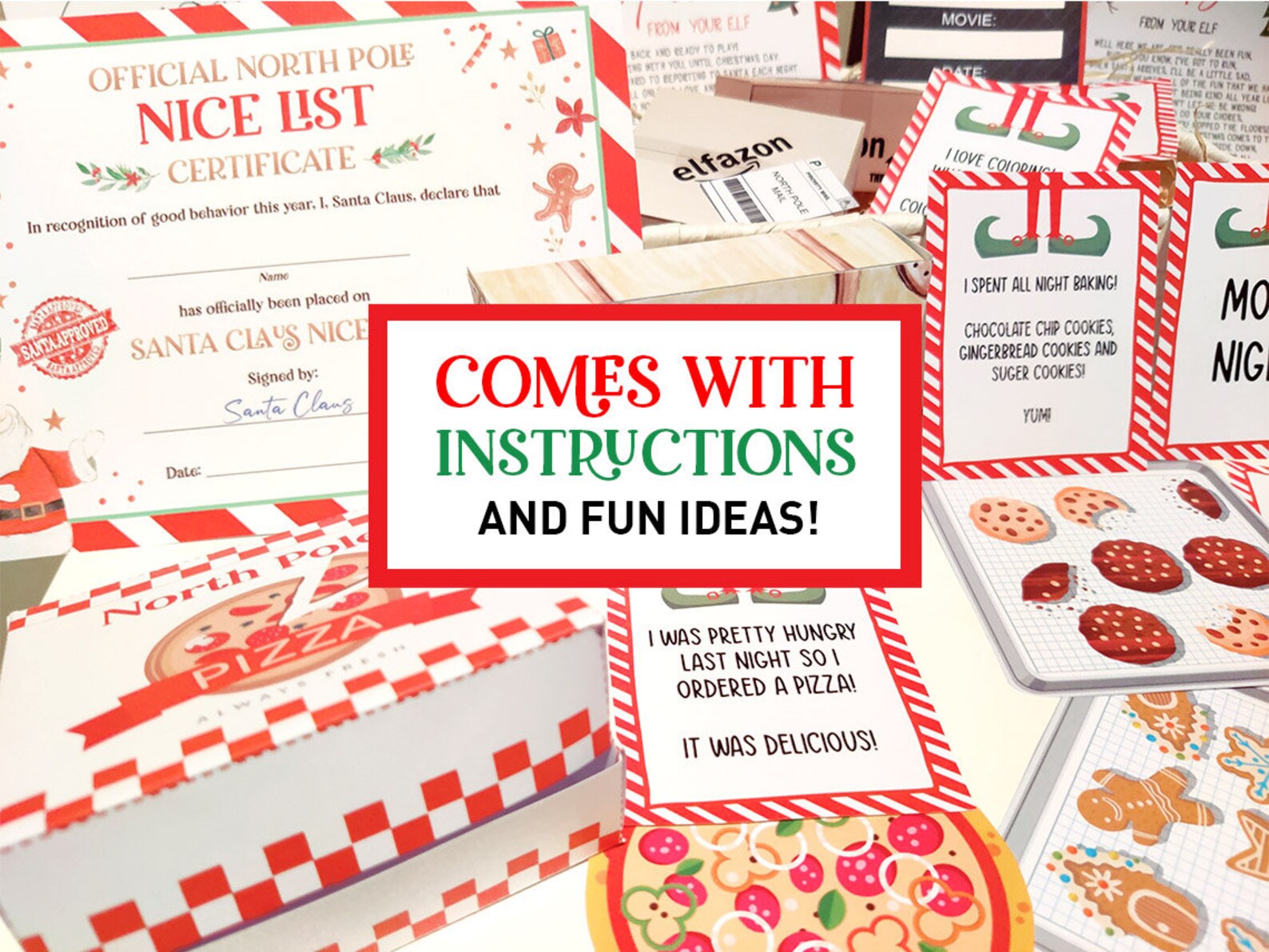Printable 12 Day Magic Elf Kit Instant Download Elf Props Activities ...