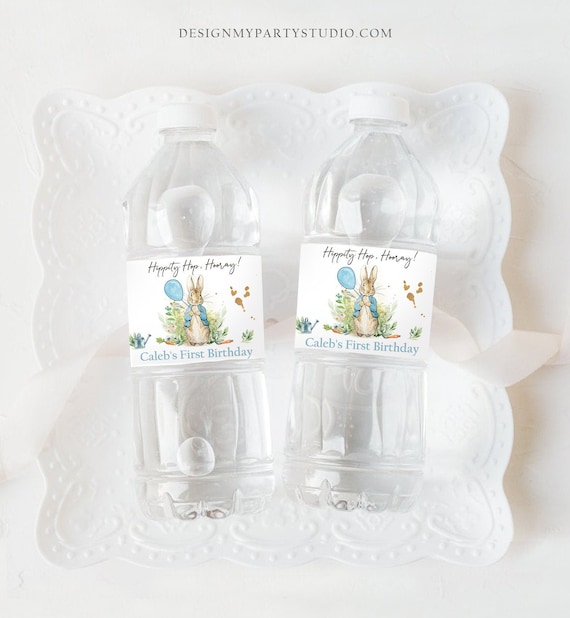 Editable Peter Rabbit Water Bottle Labels Peter Rabbit Party Decor ...