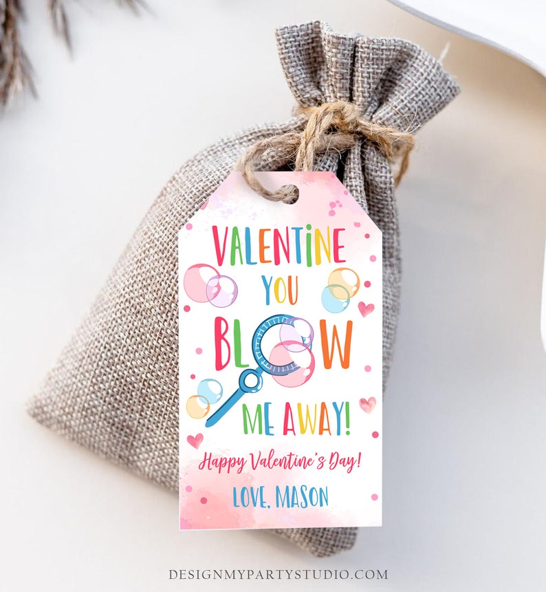 Editable Valentine You Blow Me Away Favor Tag Thank You - Etsy