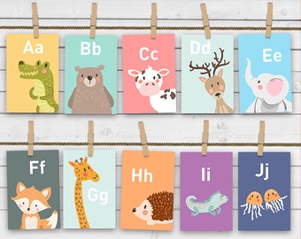 Animal Flash Cards | Etsy