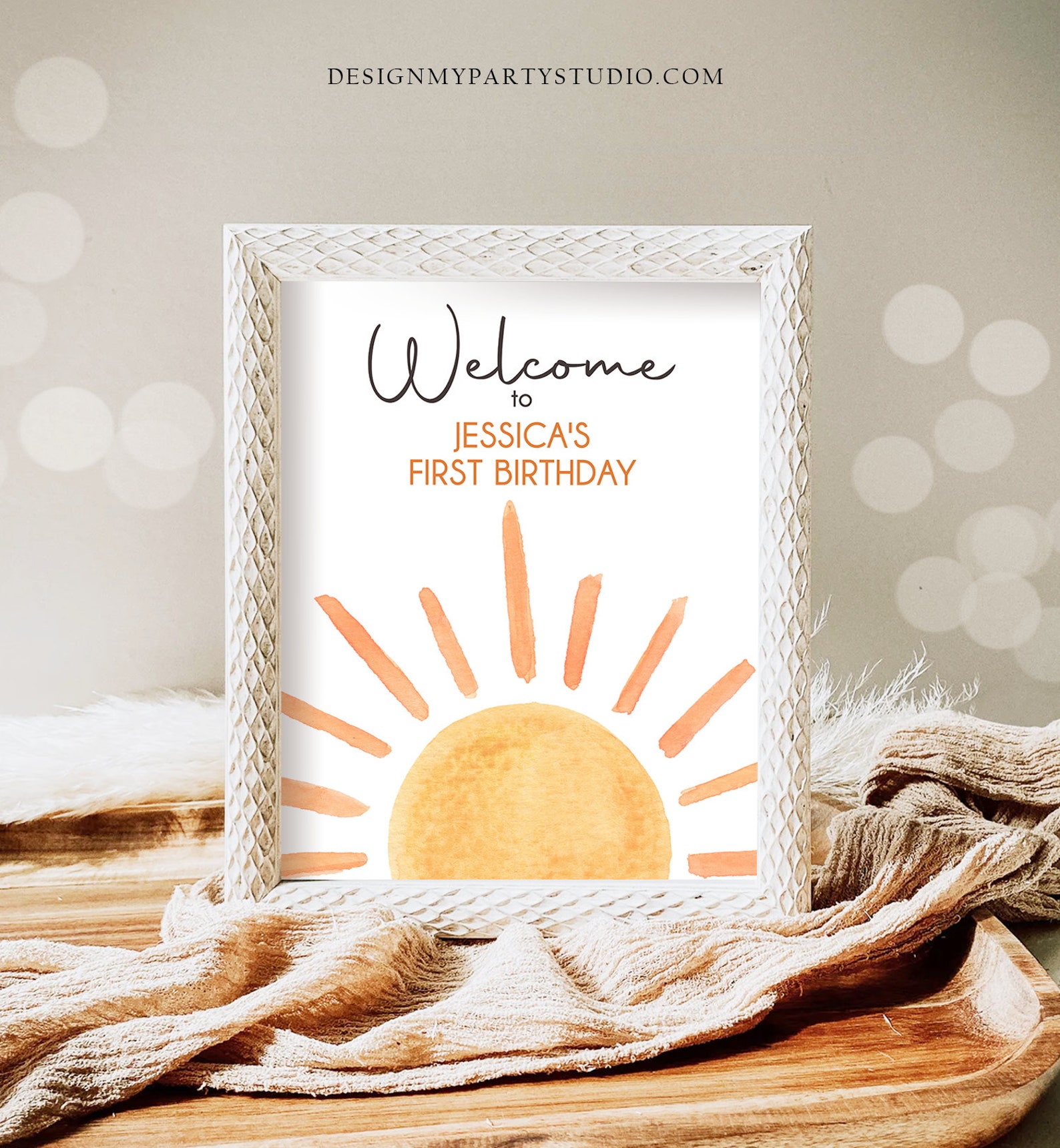 Editable Sunshine Welcome Sign First Trip Around the Sun - Etsy Canada