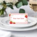Editable Strawberry Food Labels Strawberry Birthday Party Place Card ...