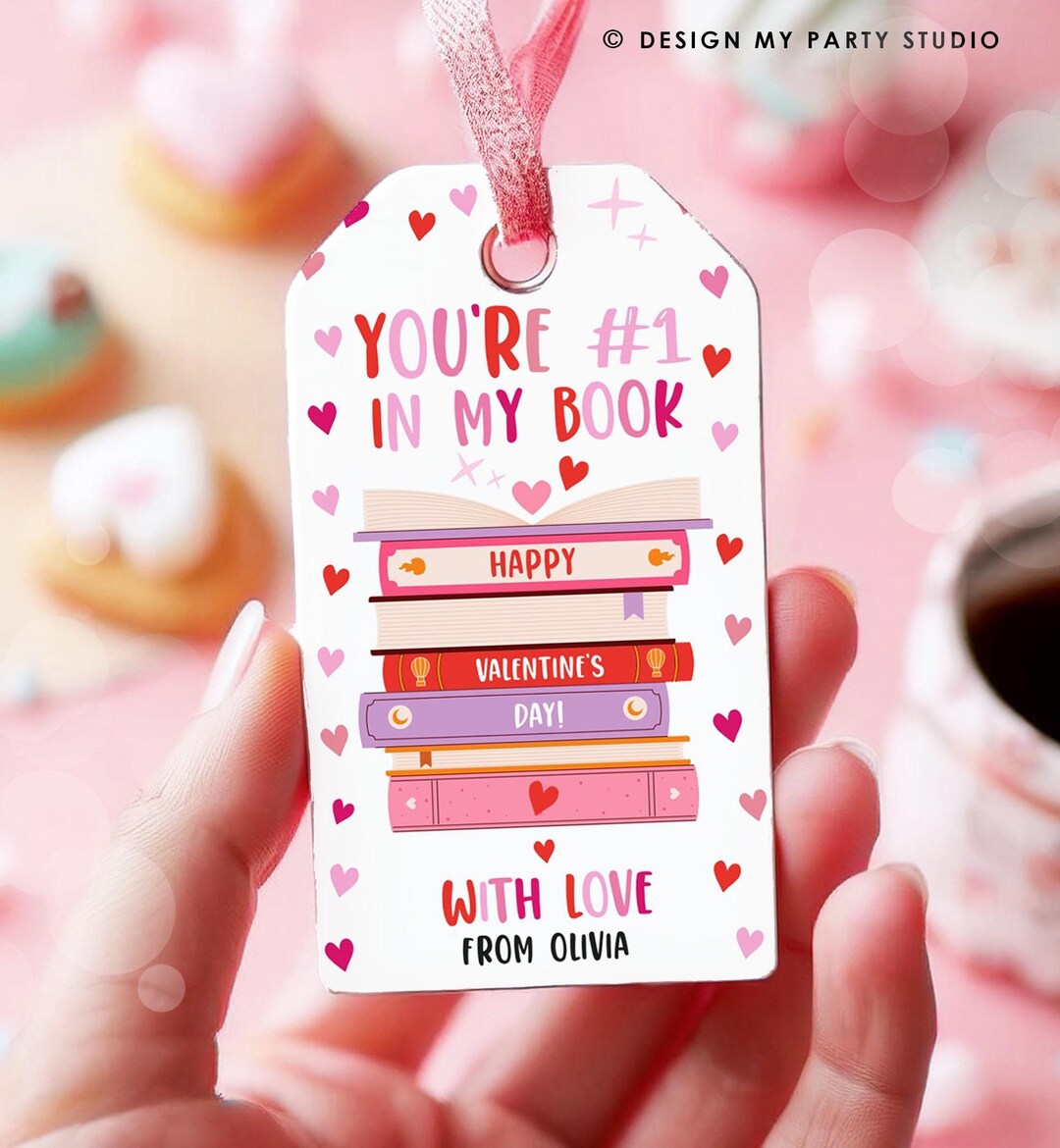 Editable Bookmark Valentine's Day Gift Tag Valentines Card #1 in My ...