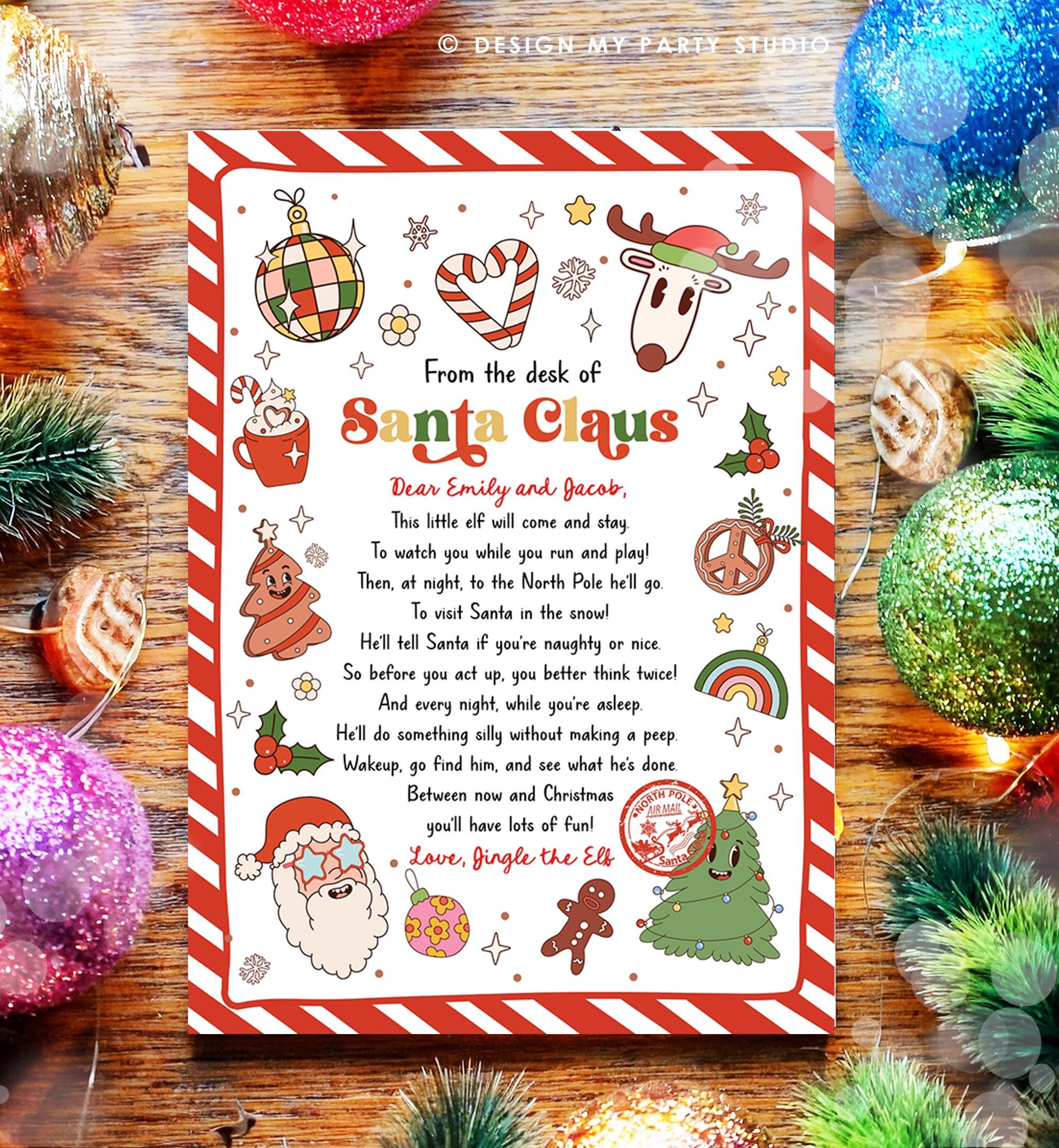 Editable From the Desk of Santa Claus First Time Elf Arrival Letter ...