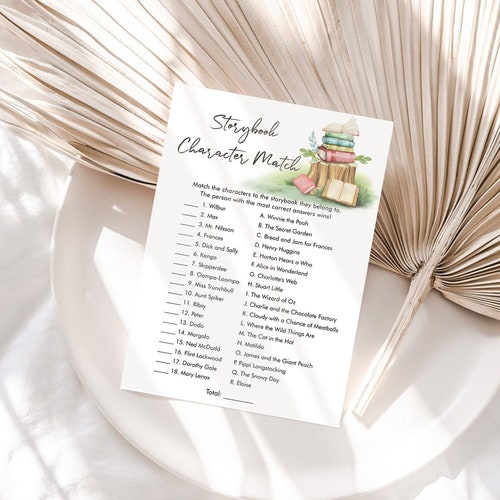 Storybook Baby Shower Children's Book Scramble Game - Etsy Canada