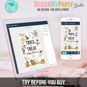 Editable Halloween Favor Tags Boo Gift Tags Costume Party Trick or ...