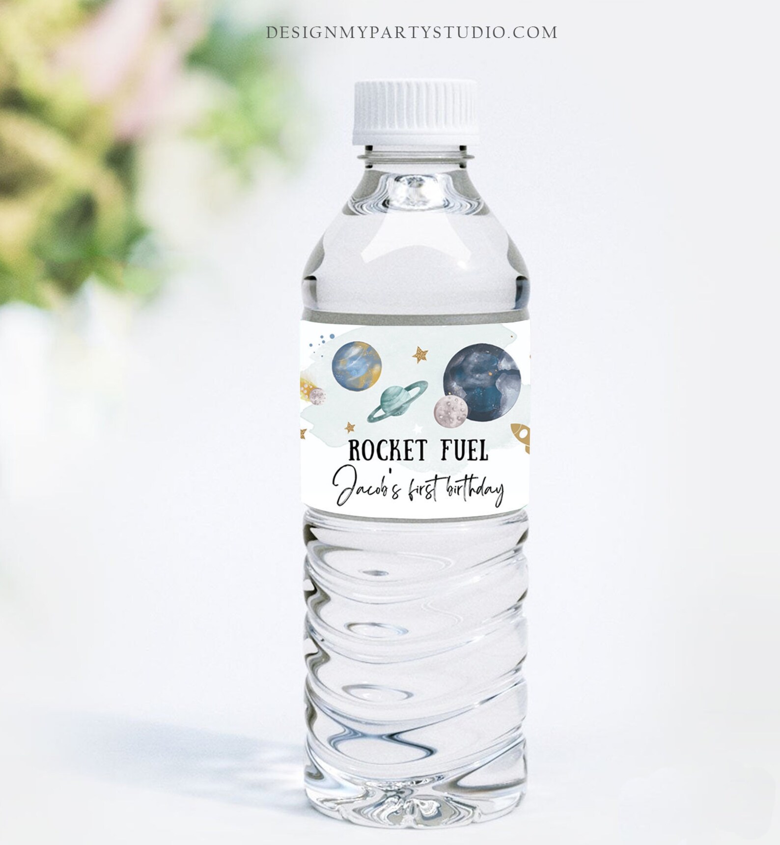 Editable Outer Space Water Bottle Labels Galaxy Party Decor - Etsy