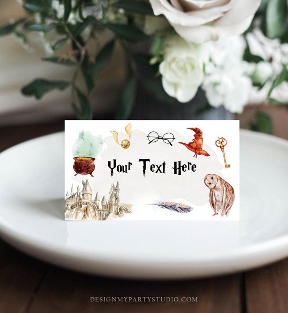 Editable Wizard Food Labels Wizard Birthday Magical Bundle Baby Shower ...