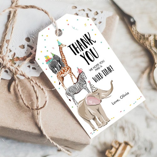 Happy Birthday Banner Party Animals Safari Animals Wild One - Etsy