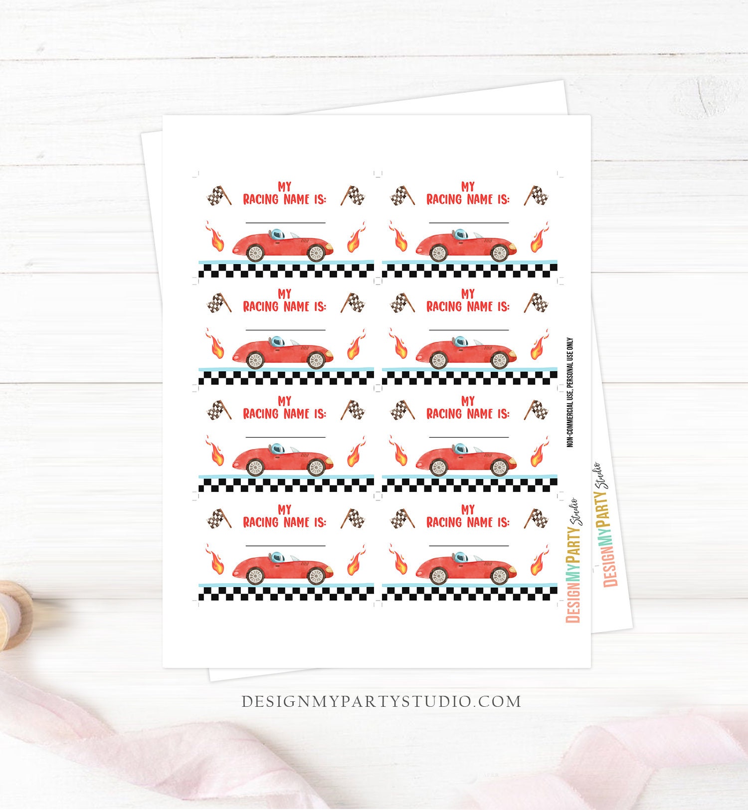What is Your Racing Name Game Growing up Two Fast Birthday Game Race ...