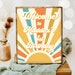 Editable Sunshine Birthday Welcome Sign Sun Welcome Poster Boy Retro ...
