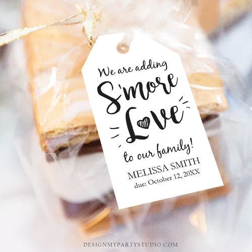 PRINTABLE Mountain Theme adding SMORE Love Baby - Etsy