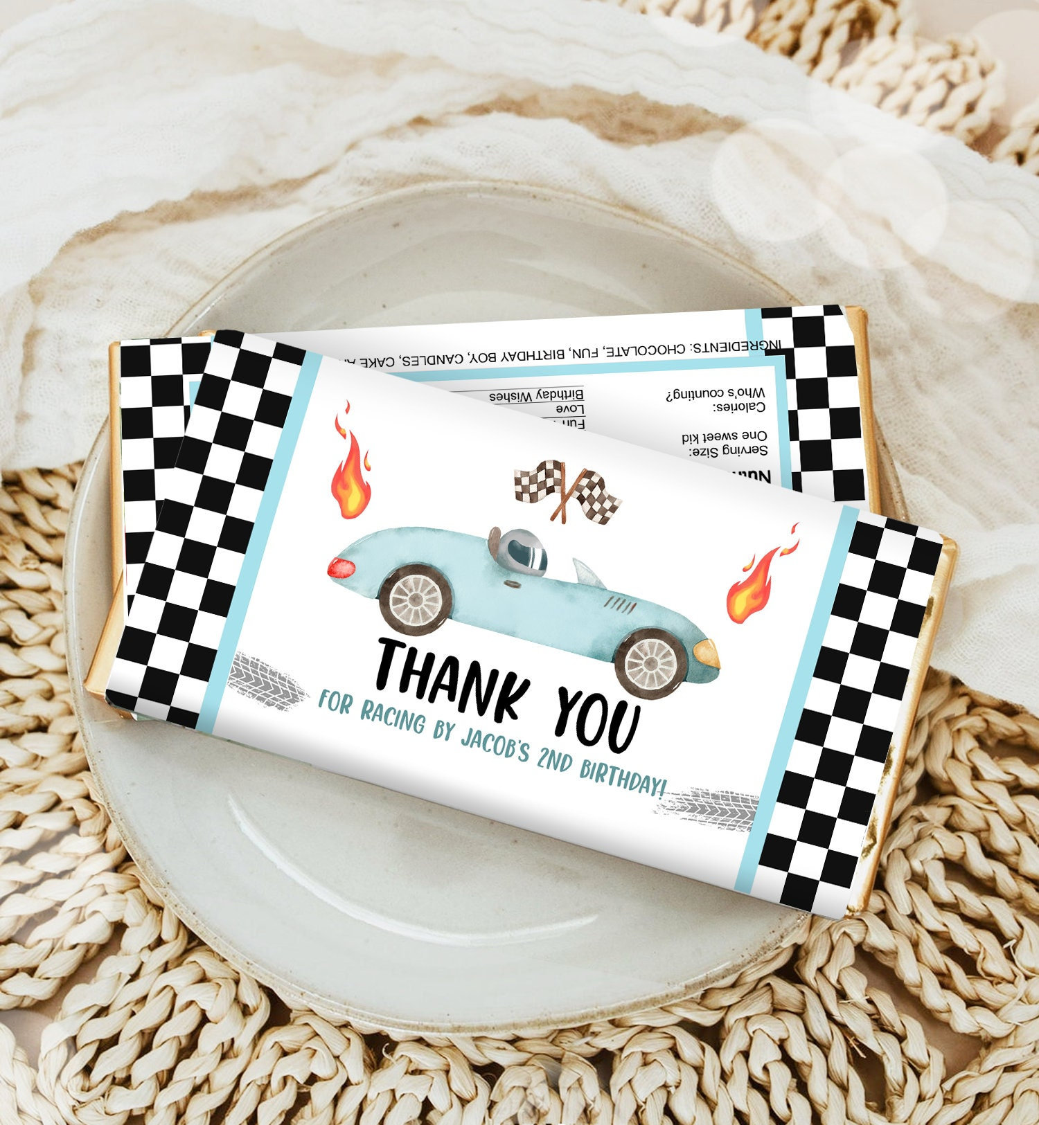 Editable Race Car Chocolate Bar Labels Candy Wrapper Racing Birthday ...