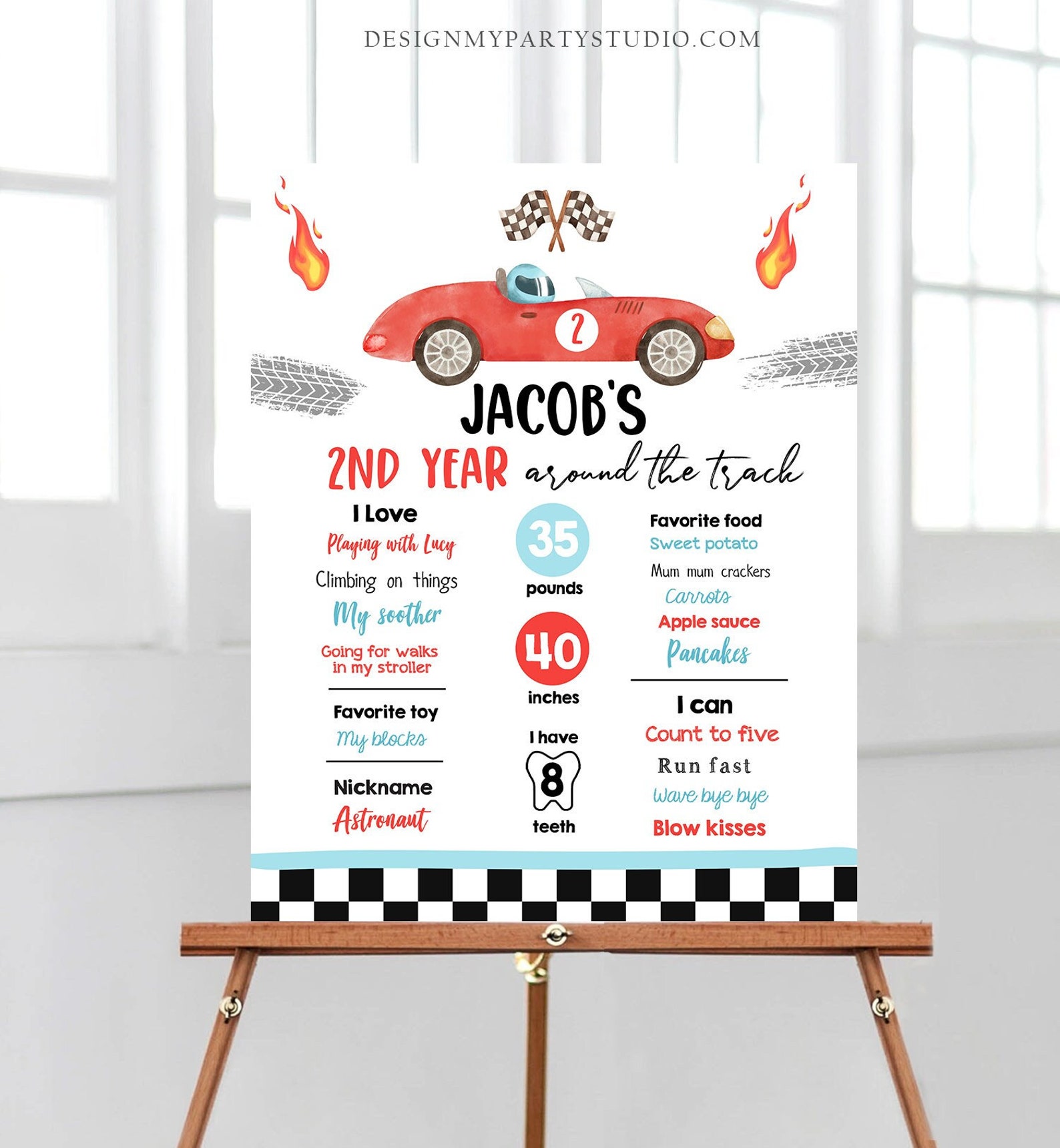 Editable Racing Racing Birthday Milestones Sign Two Fast Boy - Etsy
