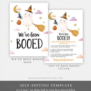 Editable You've Been Booed Halloween Game Printable We've Been Booed ...