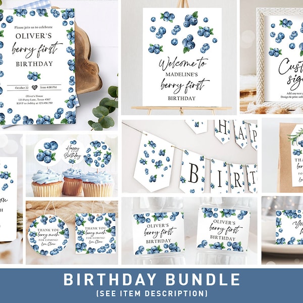 First Birthday Boy Party Packs - Etsy