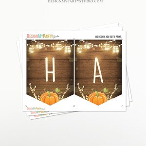 Happy Fall Y'all Banner Pumpkin Banner Rustic Pumpkin Fall Decoration ...