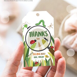 Editable Bug Favor Tags Bug Birthday Bugs Thank You Tags Label Bug ...