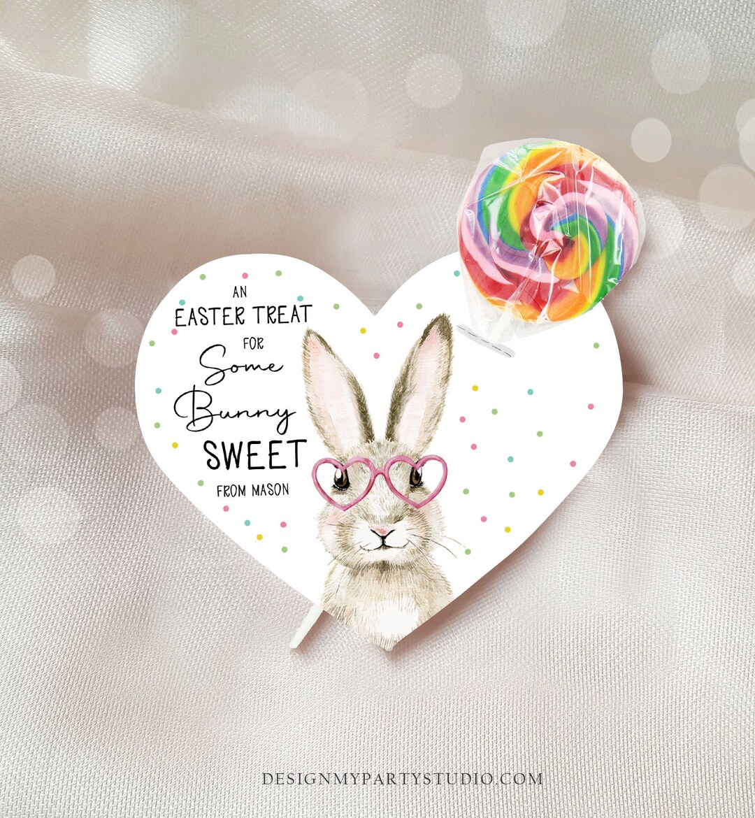 Editable Easter Gift Tags Easter Treat Some Bunny Sweet Classroom ...