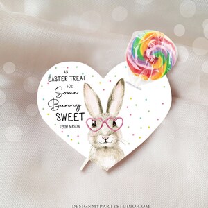 Editable Easter Gift Tags Easter Treat Some Bunny Sweet Classroom ...