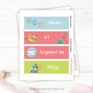 Visual Homeschool Schedule Cards Homeschooling Subjects Daily Routine ...