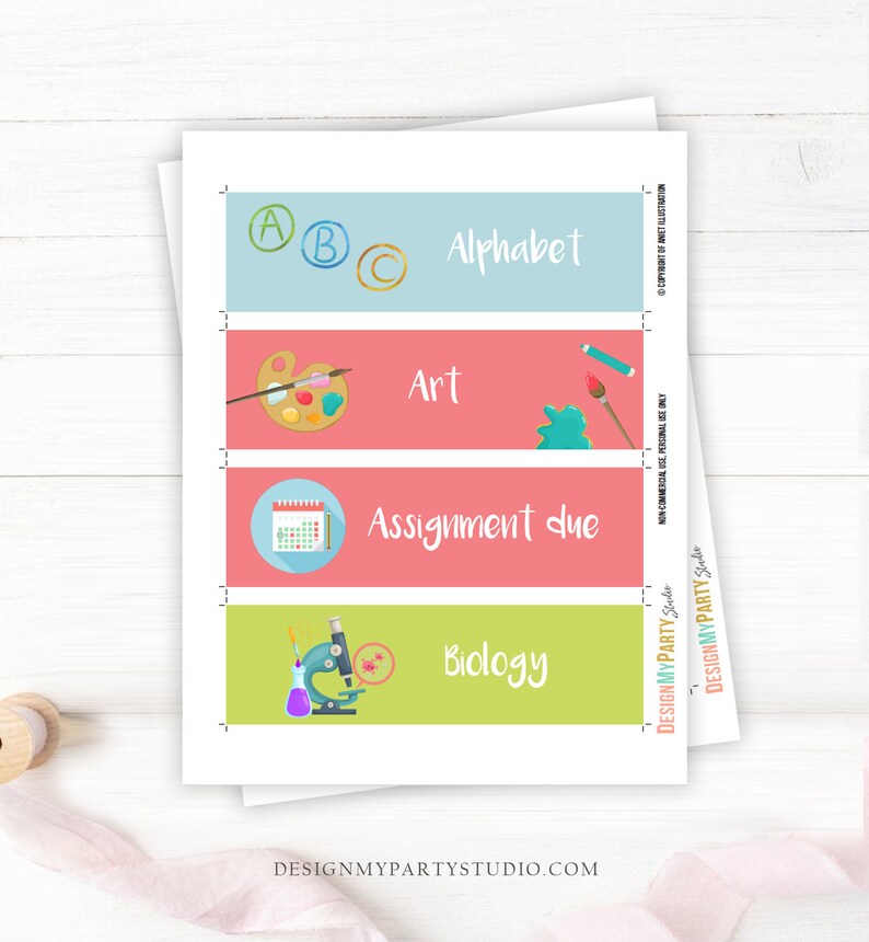 Visual Homeschool Schedule Cards Homeschooling Subjects Daily | Etsy
