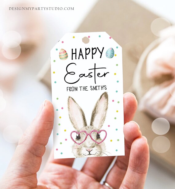 Editable Happy Easter Gift Tags Easter Teacher Appreciation Classroom ...