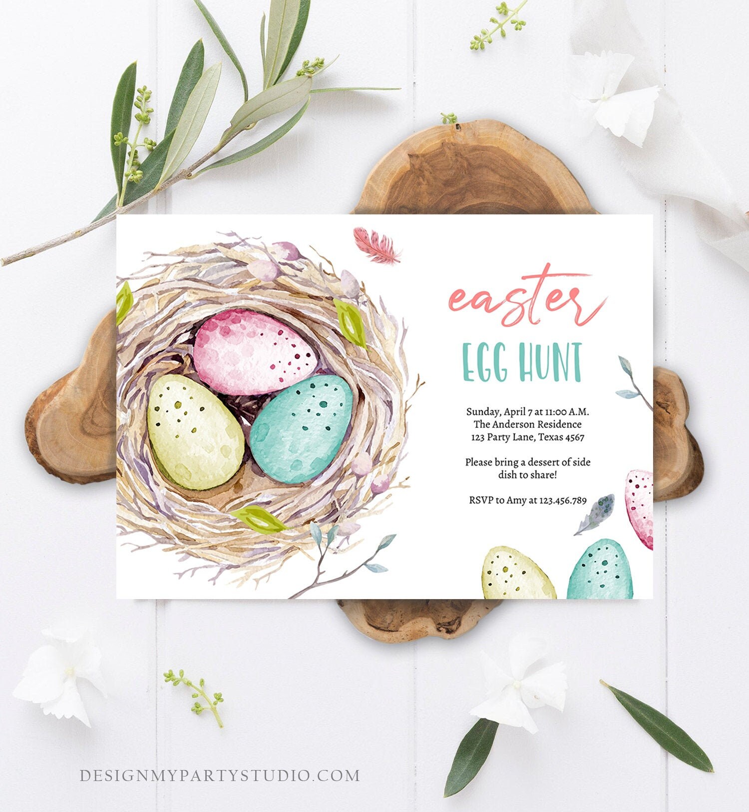 Invitations Paper & Party Supplies Invitations & Announcements EASTER ...
