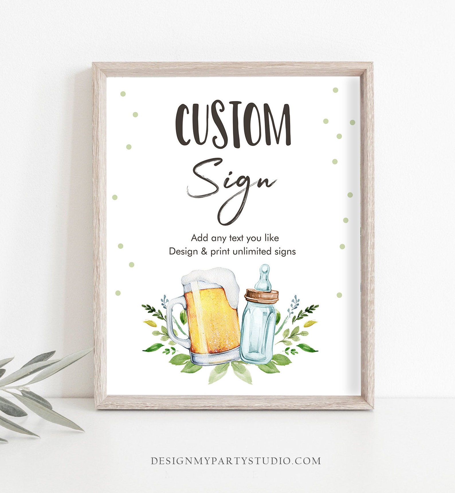 Editable Custom Baby is Brewing Sign Brewing Baby Shower Decor - Etsy