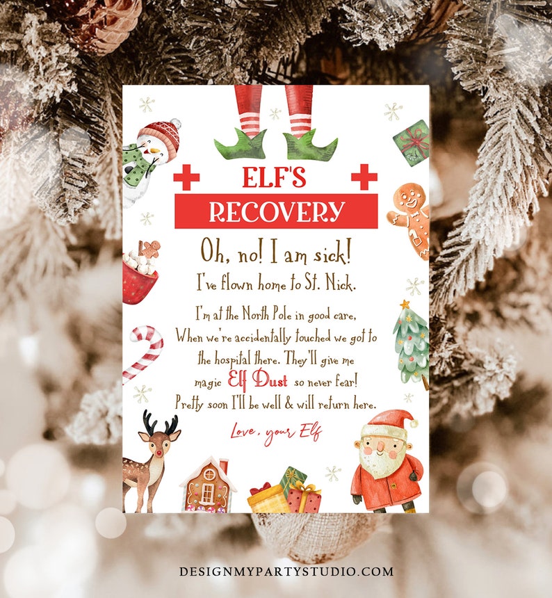Editable Elf Recovery Letter If Touched and Lost Magic Elf Dust Elf ...