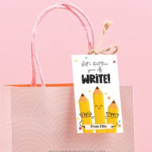 Editable Back to School Gift Tags Classroom Welcome Back Happy First ...