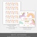 Editable Unicorn Favor Tags Magical Birthday Thank You Tag Gift Girl ...