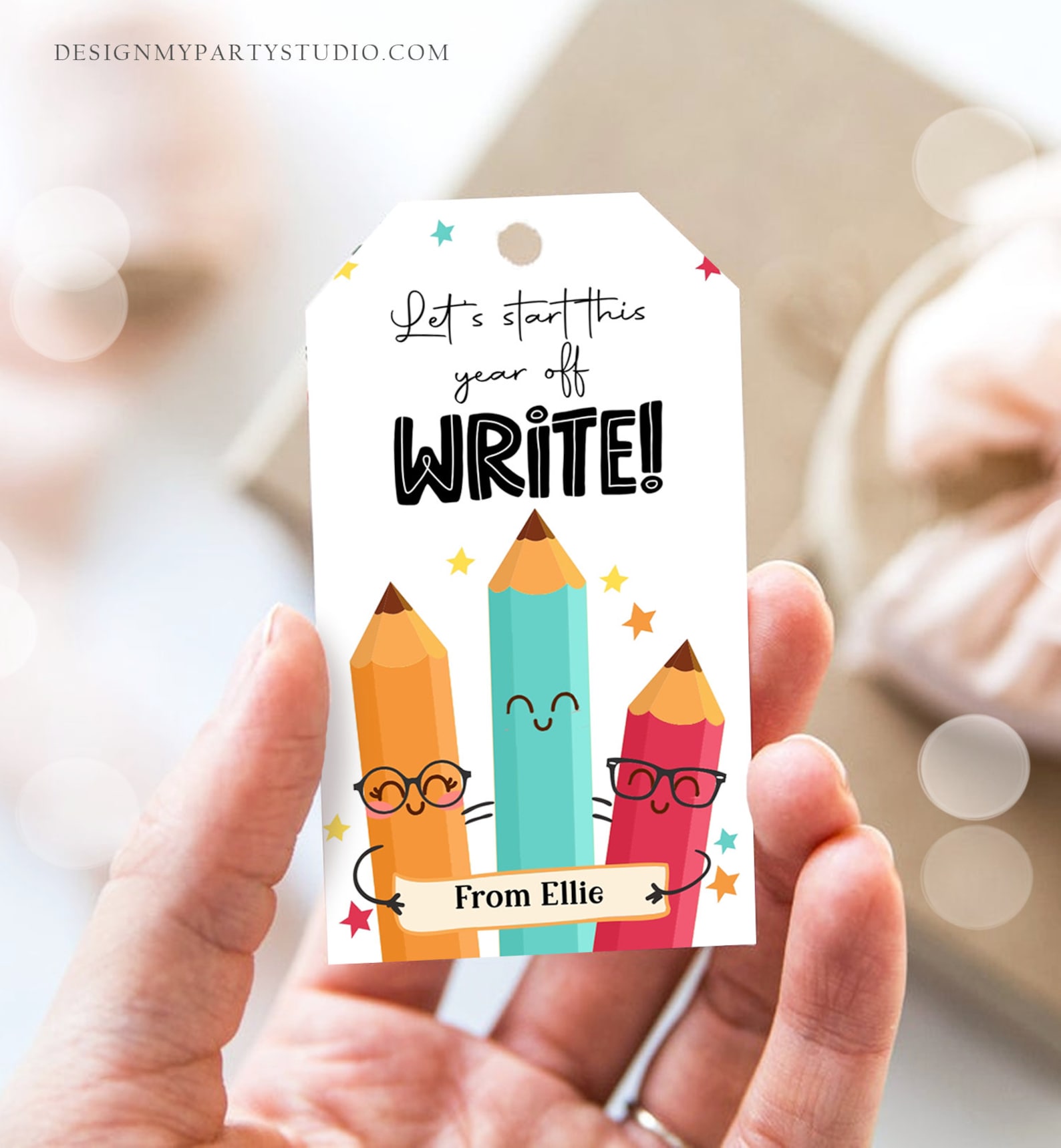 Editable Back to School Gift Tags Classroom Welcome Back Happy First ...