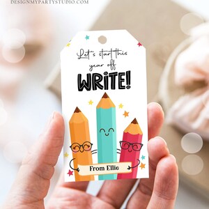 Editable Back to School Gift Tags Classroom Welcome Back Happy First ...