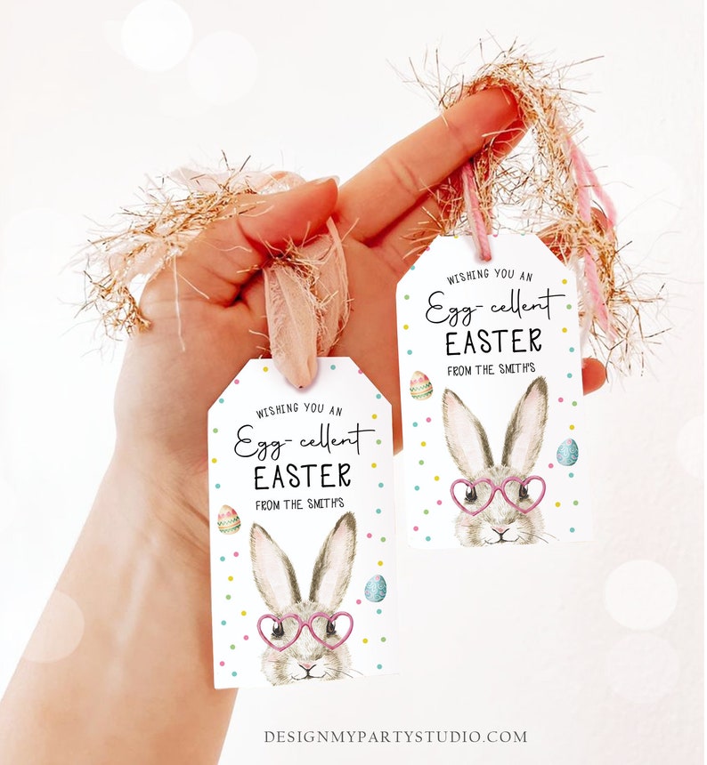 Editable Egg-cellent Easter Gift Tags Easter Teacher Appreciation ...