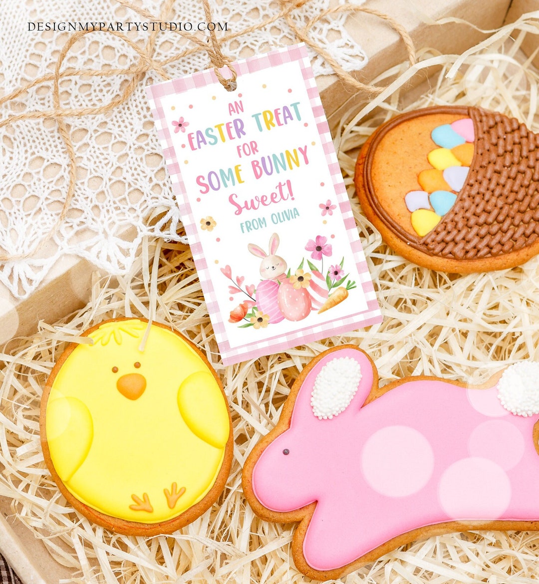 Editable Easter Gift Tags Easter Treat Some Bunny Sweet Classroom ...