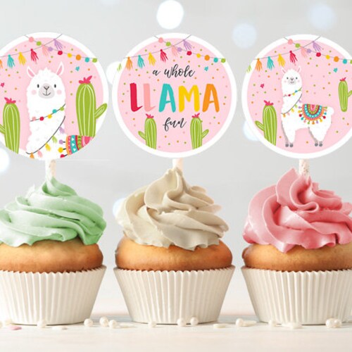 Editable Llama Favor Tags Baby Shower Birthday Llama Thank You | Etsy