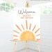 Editable Sunshine Welcome Sign First Trip Around the Sun Birthday Party ...