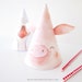 Printable Party Hats Farm Animals Birthday Party Birthday Decor ...