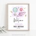 Editable Outer Space Birthday Welcome Sign 1st Birthday Girl - Etsy