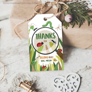 Editable Bug Favor Tags Bug Birthday Bugs Thank You Tags Label Bug ...