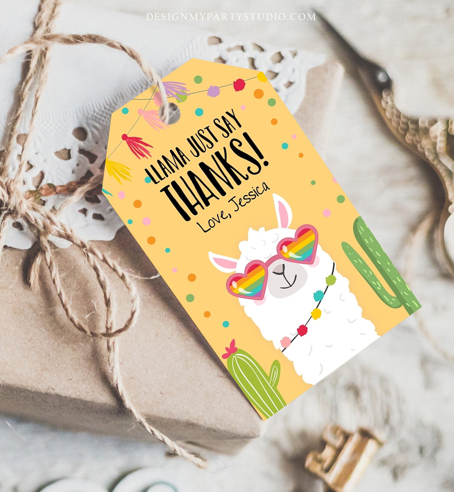Editable Llama Favor Tags Whole Llama Fun Thank You Tags Llama - Etsy