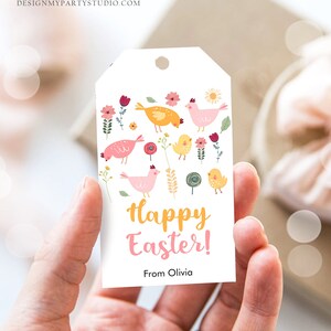 Editable Easter Gift Tags Happy Easter Teacher Appreciation Classroom ...