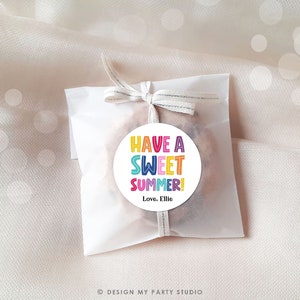 Editable Last Day of School Tag Sweet Summer Teacher Thank You Gift Tag ...