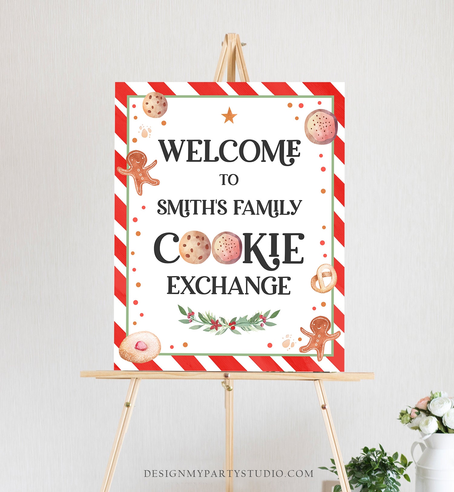 Editable Holiday Cookie Exchange Party Pack Christmas Cookie Swap Party ...