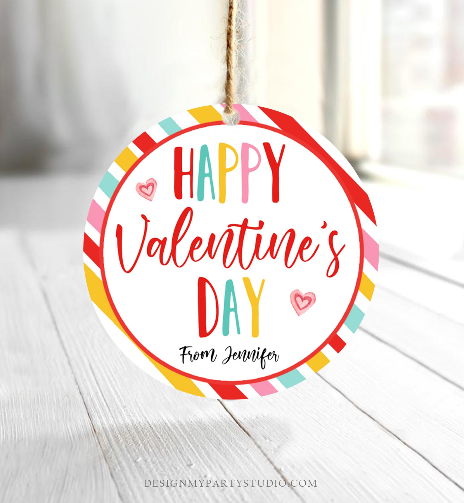 Editable Valentine's Day Cookie Tags Happy Valentine's Day Cookies Tag ...