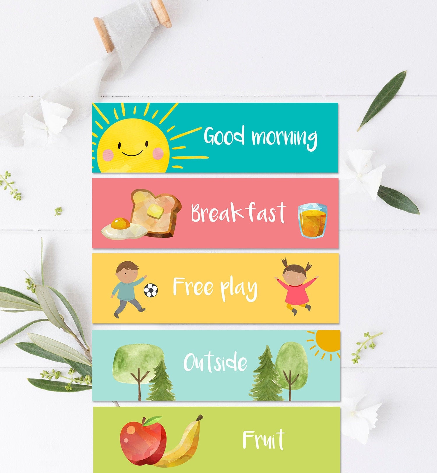 Visual Schedule Toddler Kids Daily Routine Chart Printable - Etsy