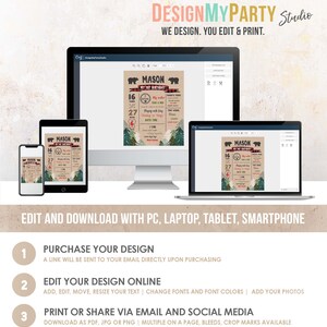 Editable Lumberjack Birthday Milestones Sign Pine Tree Poster ...